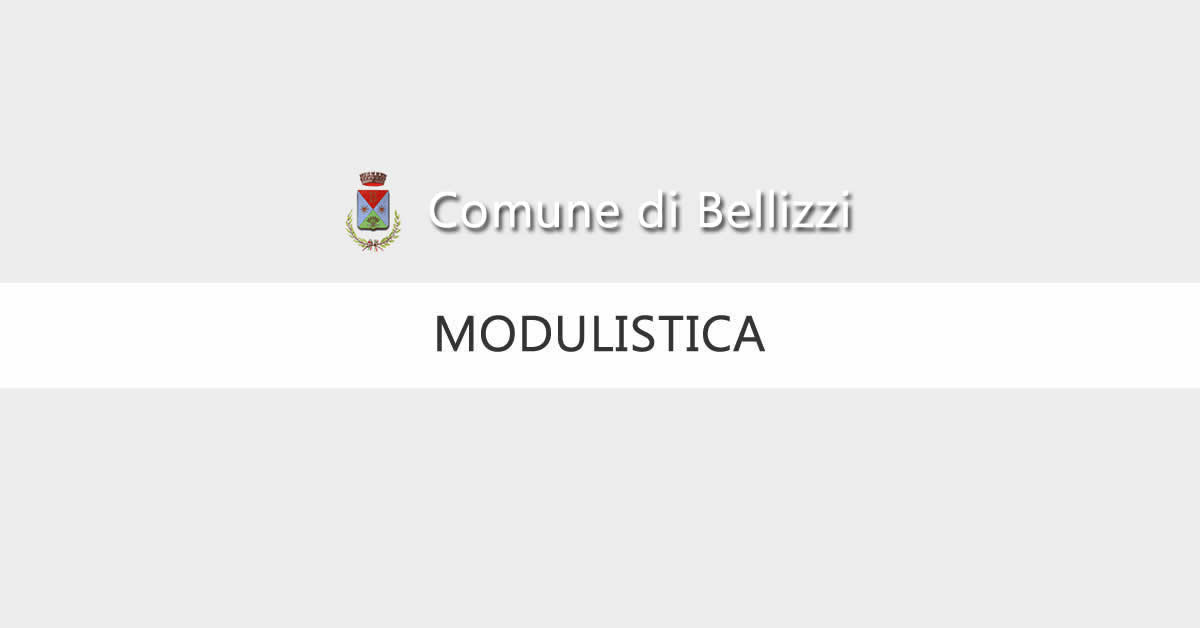 Modulistica - Comune di Bellizzi